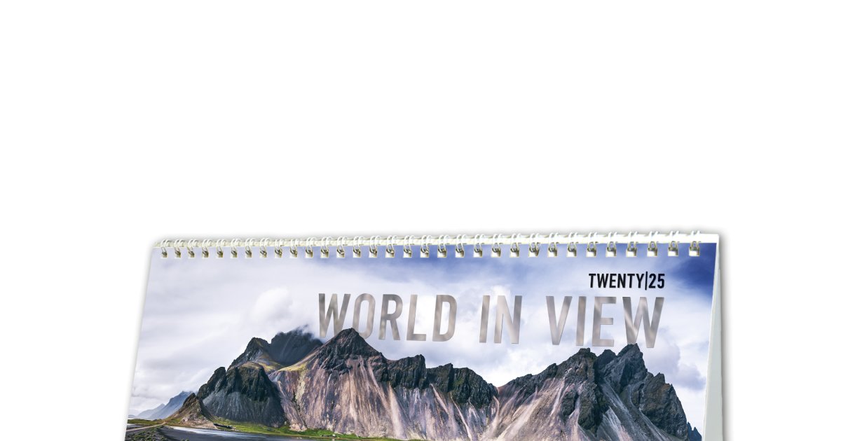 World in View Desk Promotional Calendar | Brunel Promotions