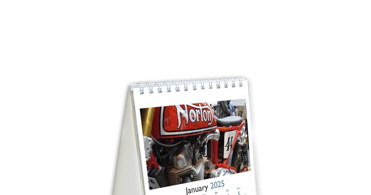 Portrait Mini Desk Templated Bespoke Promotional Calendar | Brunel ...