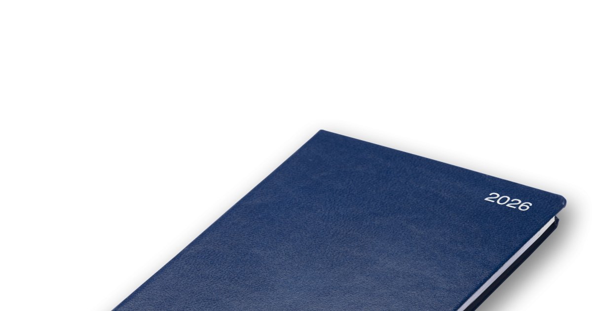 Strata Deluxe Pocket Branded Diary – White Pages | Brunel Promotions